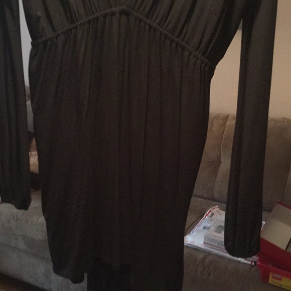 Forever 21 | Dresses | Sexy Long Deep V Longsleeve Dress | Poshmark